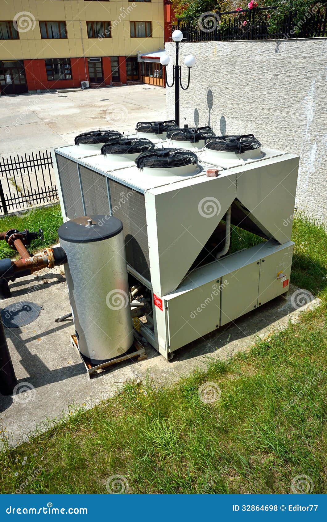 Modern Air Conditioning System Stock Photo - Image of electric ...