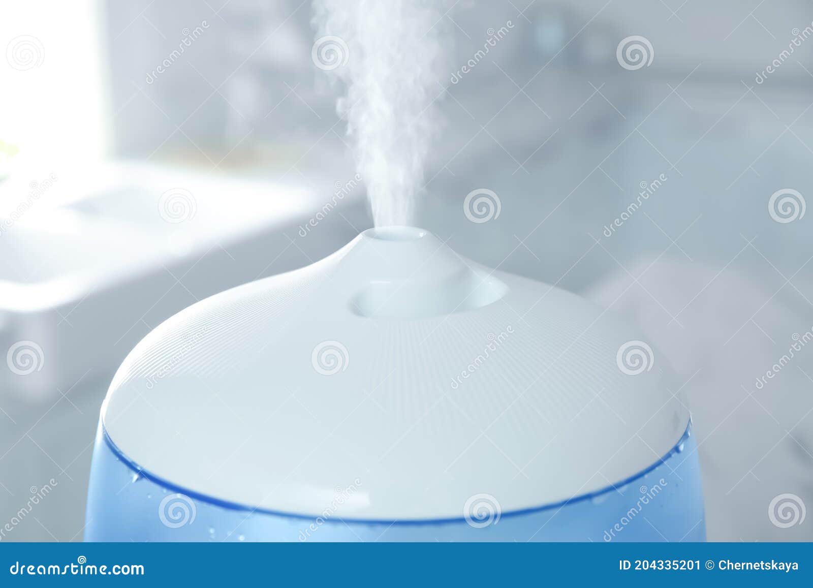 Modern Air Humidifier at Home, Closeup View Stock Image - Image of ...