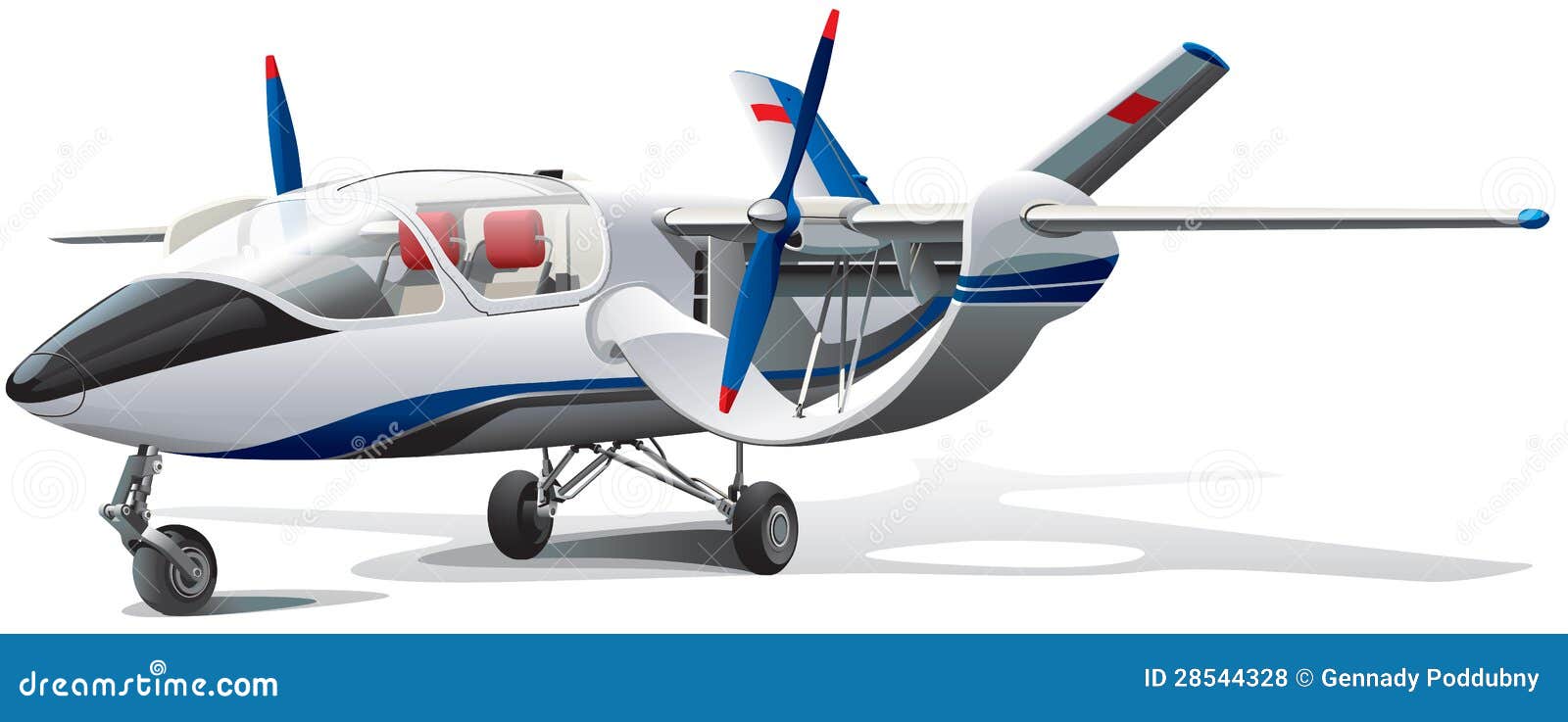 Modern Aircraft Vector Illustration | CartoonDealer.com #28544328