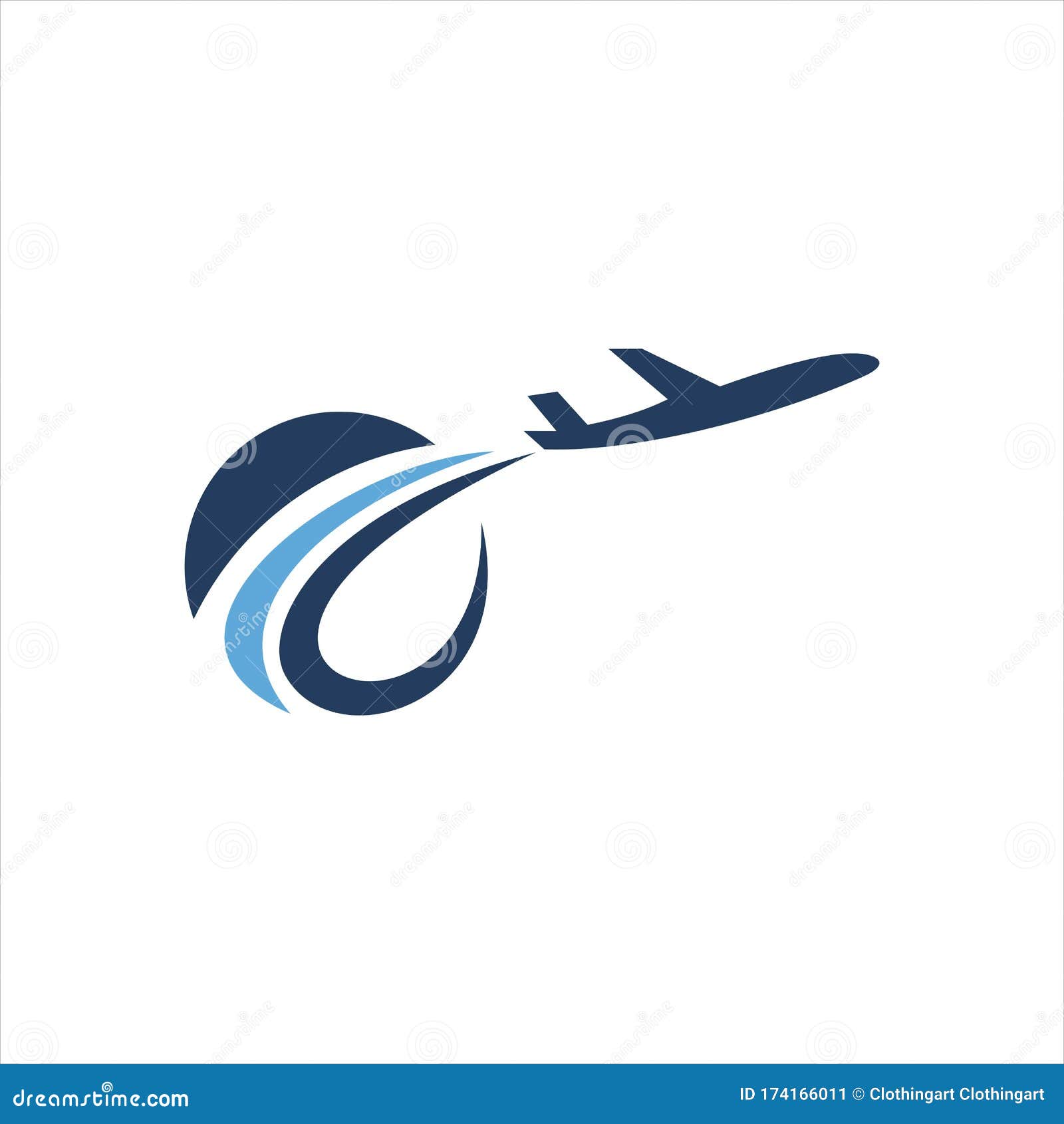 Modern Aircraft Concept Logo Design Stock Vector - Illustration of sign ...