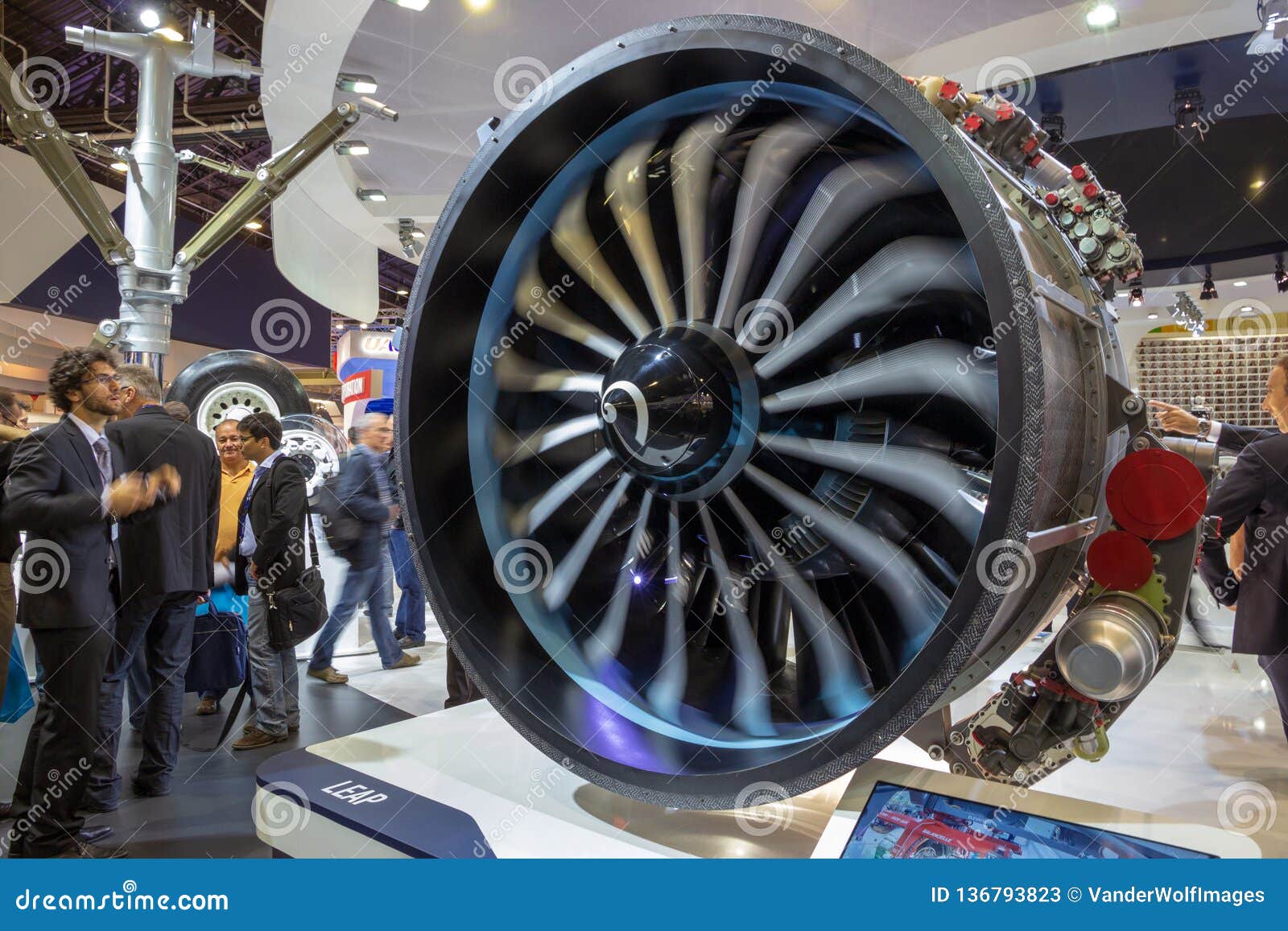 Modern airliner engine editorial stock photo. Image of blade - 136793823