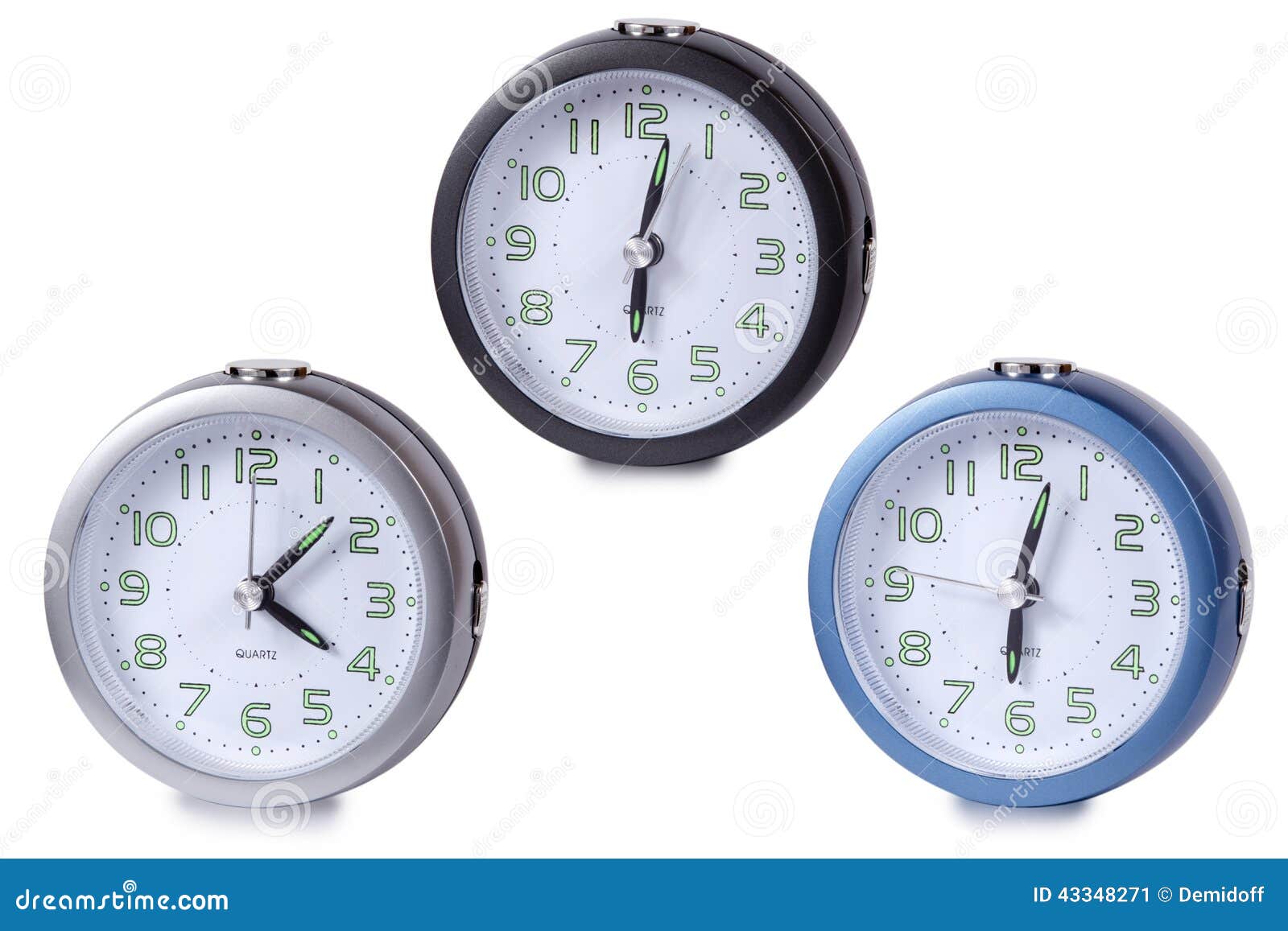 Modern Alarm Clock Multi-colour. Stock Image - Image of organizer ...