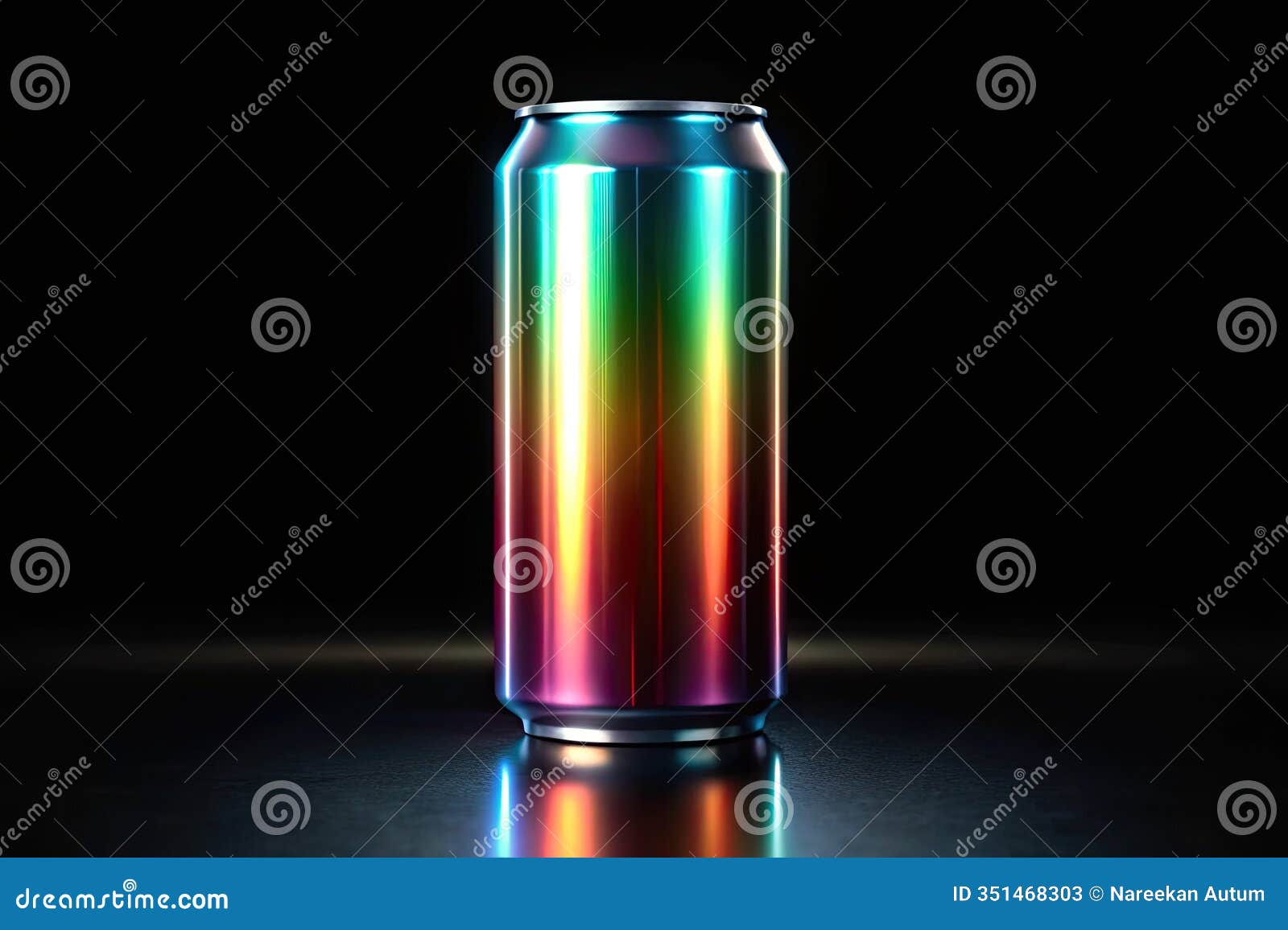 Modern Aluminum Soda Can Design Template a Realistic 3D Render for ...