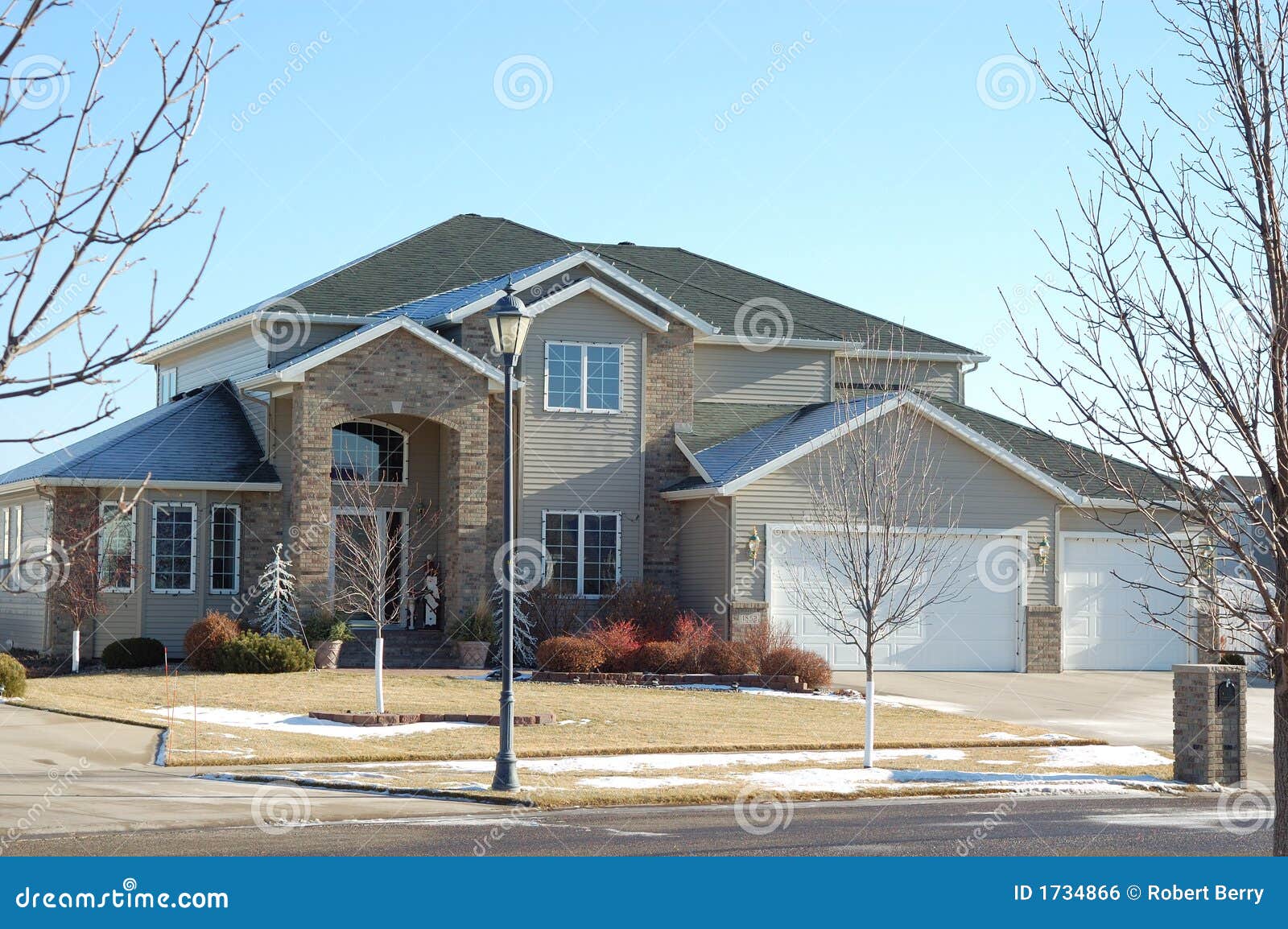Modern American home. stock photo. Image of housing, lifestyle - 1734866