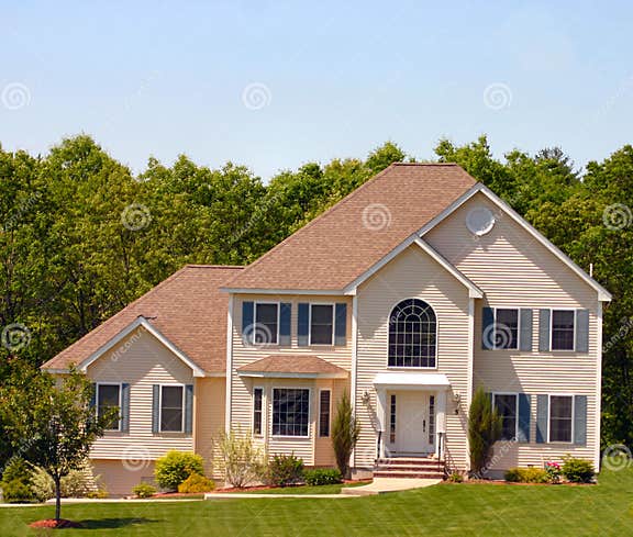 Modern American Home stock image. Image of architecture - 1844841