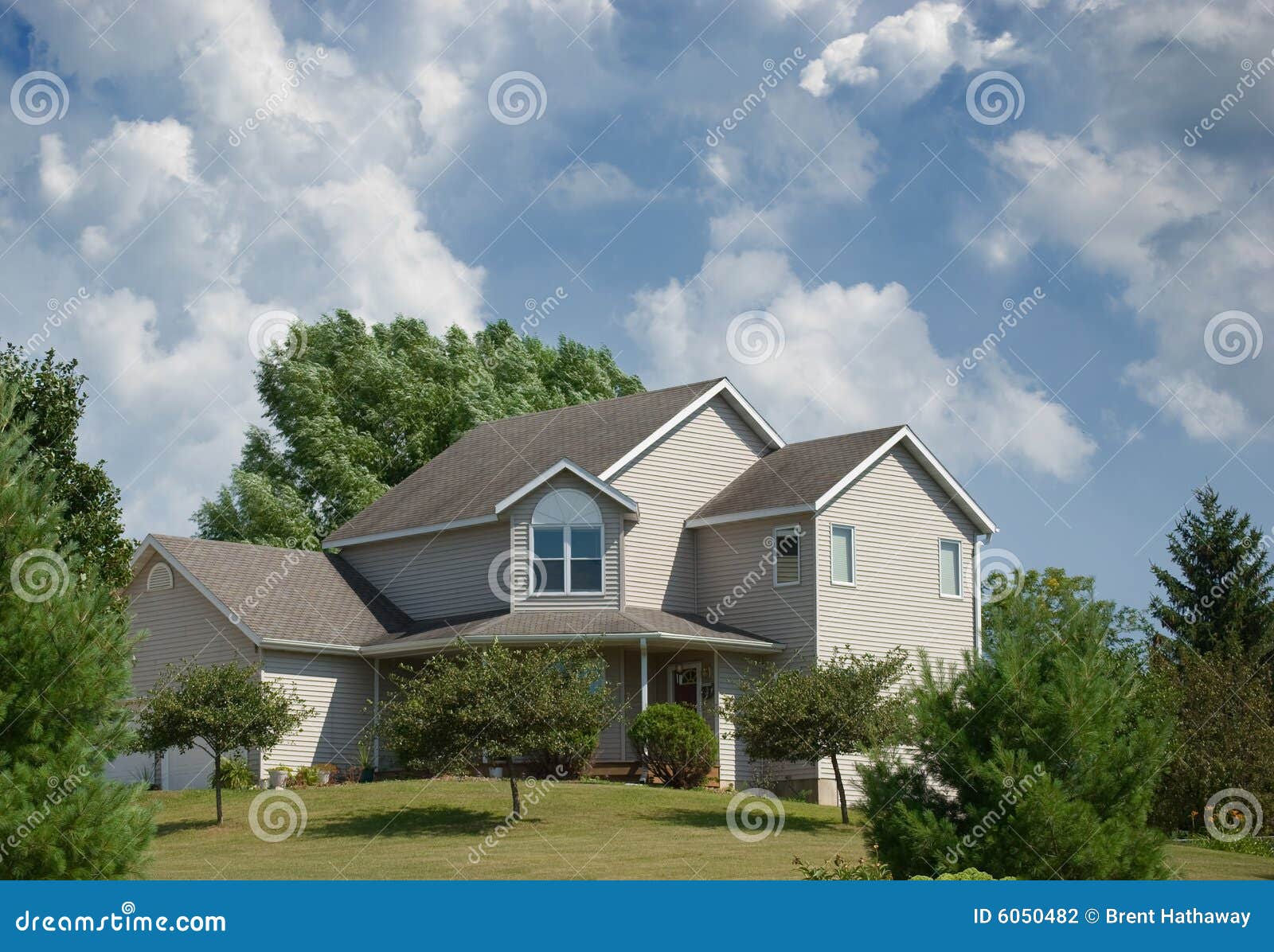 Modern American Home stock photo. Image of windows, contemporary - 6050482