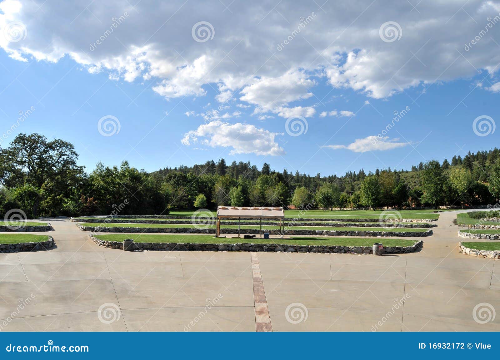 Modern Amphitheater stock photo. Image of empty, area - 16932172