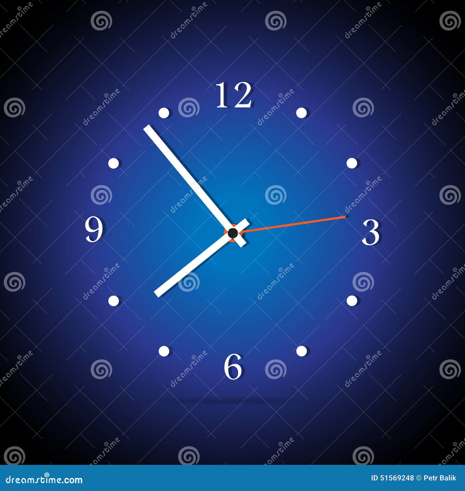 Modern analog clocks stock illustration. Illustration of countdown ...