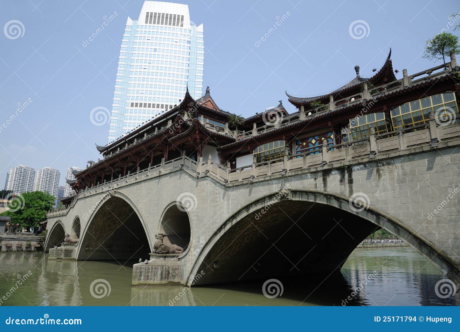 Modern and Ancient Building in Chengdu Stock Photo - Image of culture ...