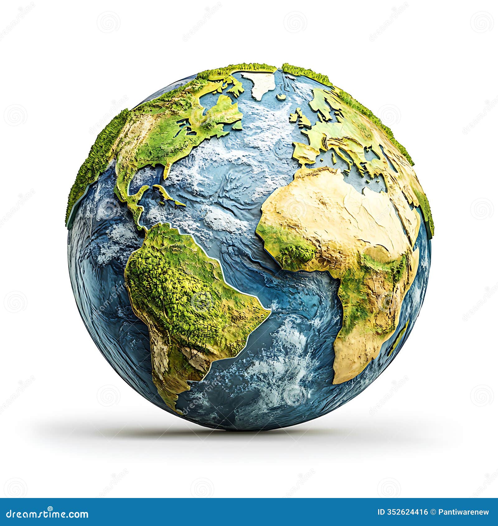 Modern Angled Earth Visualization Infographic Stock Illustration ...