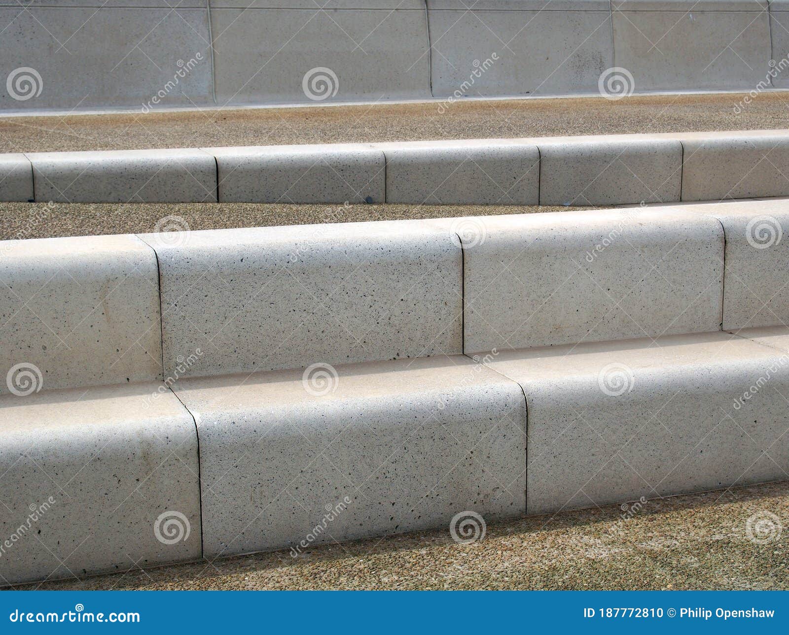 Modern Angled Outdoor Steps with Rounded Corners Int Textured Grey and ...