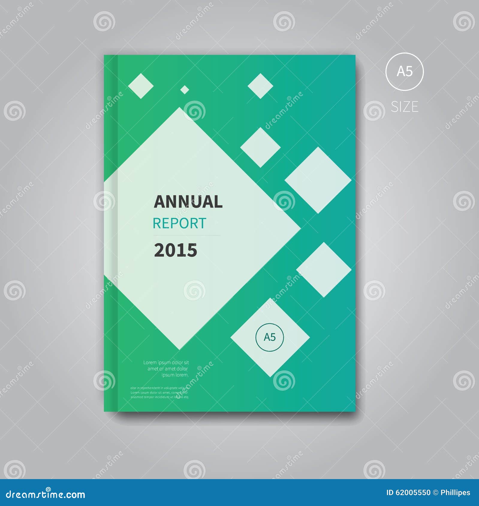 Modern Annual Report Book Template Stock Illustration - Illustration of ...