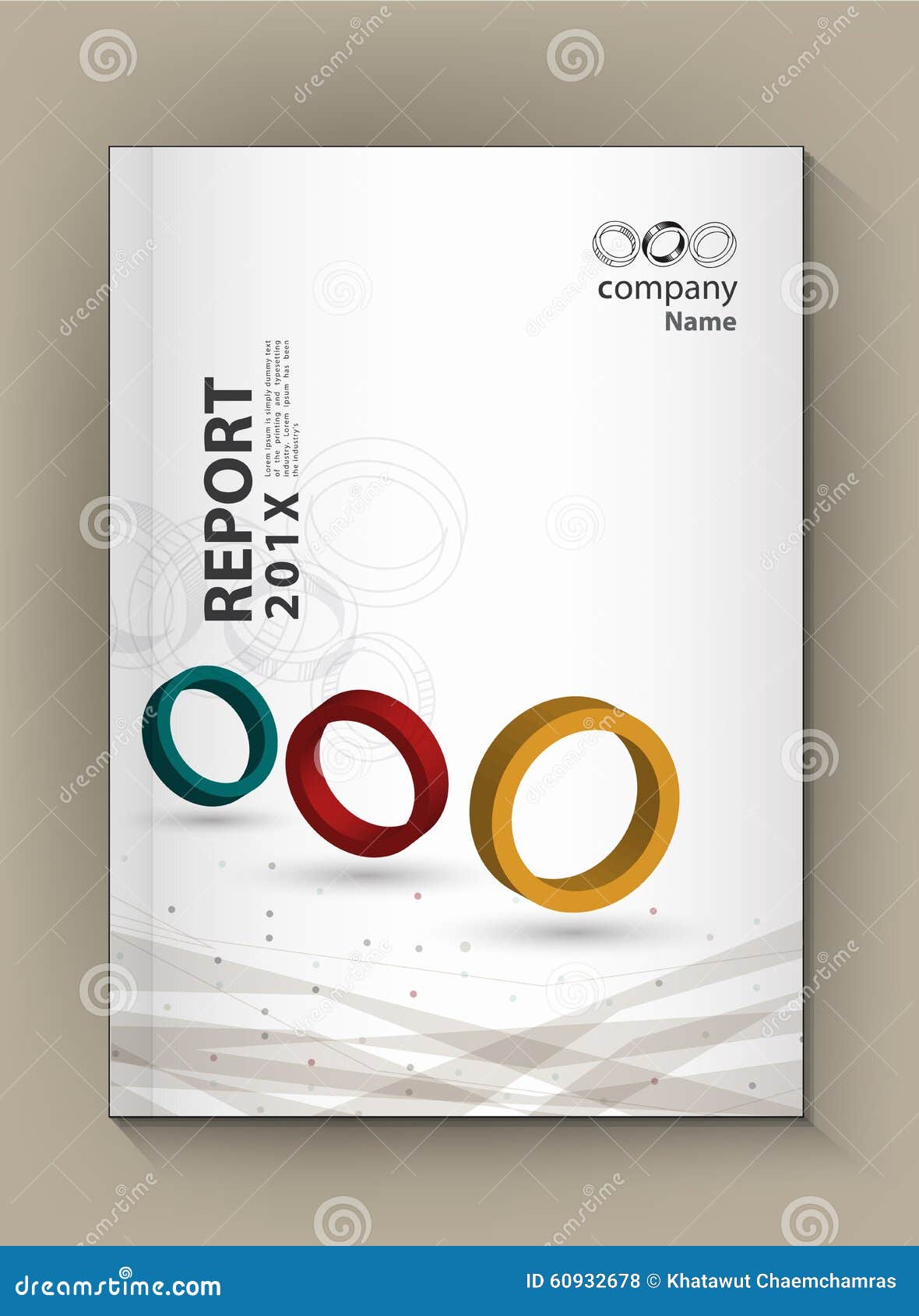 Modern Annual Report Cover Design Vector Circle Technology Stock Vector ...
