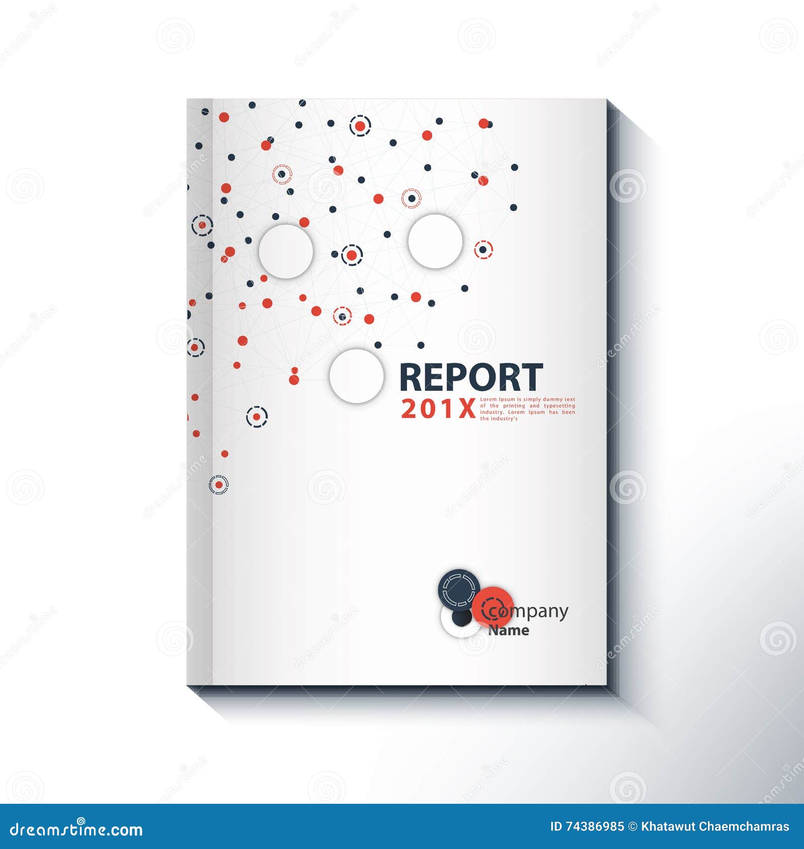 Modern Annual Report Cover Design Vector Concept Stock Vector ...