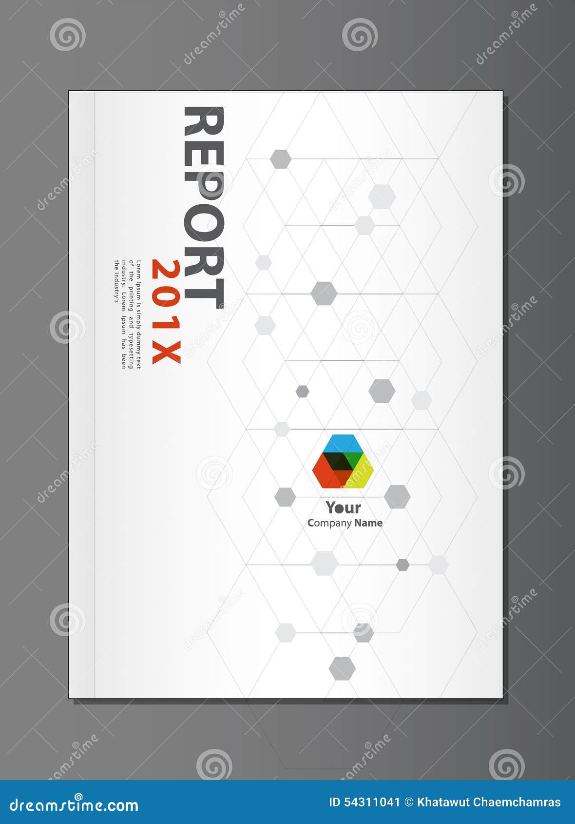 Modern Annual Report Cover Design Stock Vector - Illustration of ...