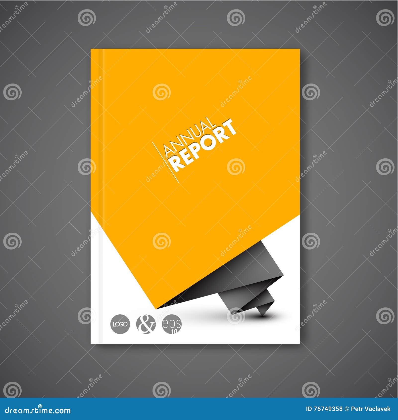 Modern Annual Report Vector Abstract Design Template Stock Vector ...
