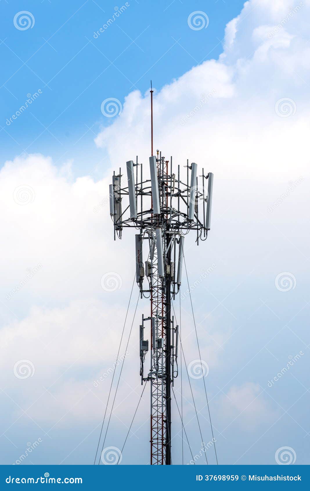 Modern antenna for mobile stock image. Image of global - 37698959