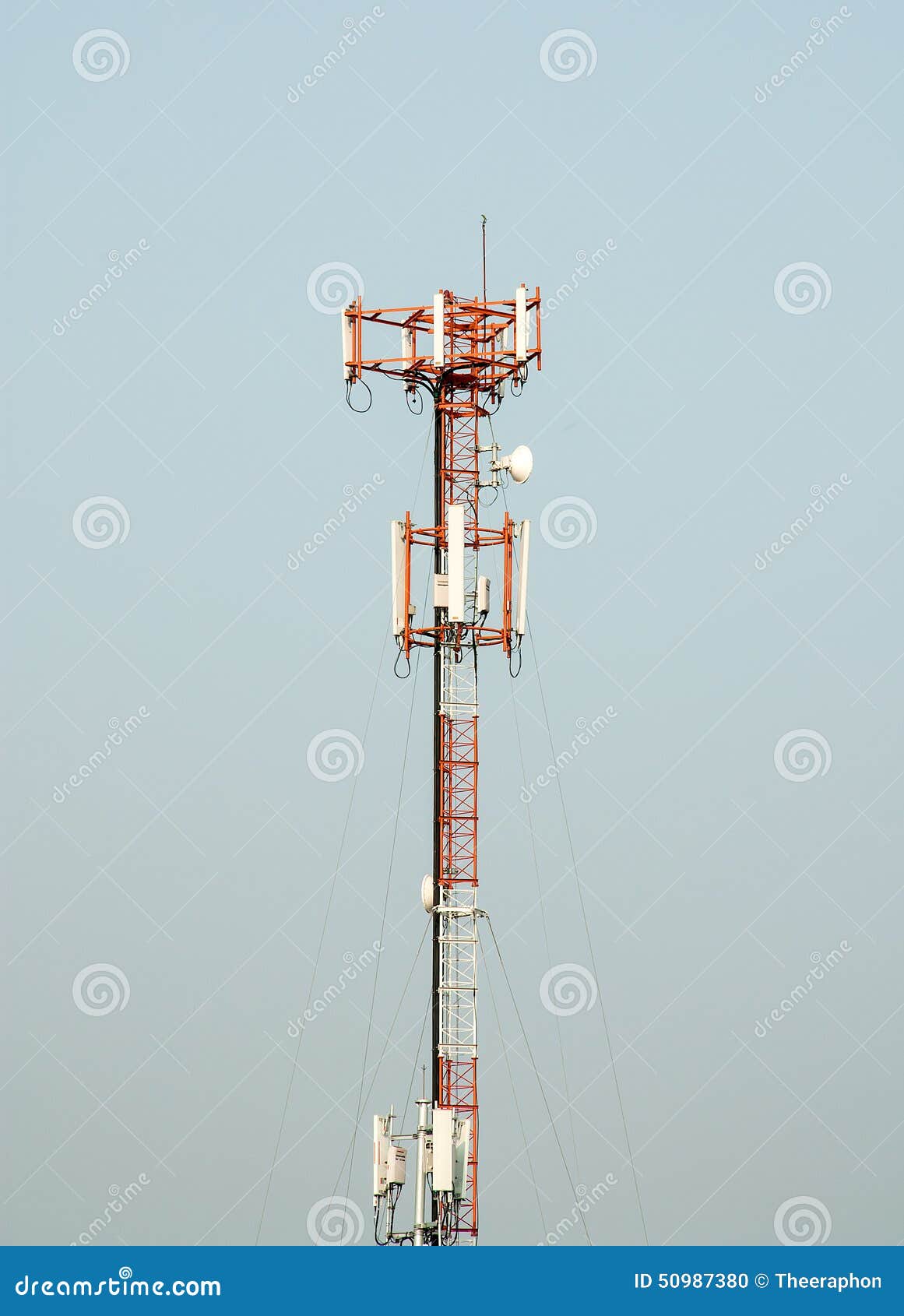 Modern antenna stock photo. Image of cellular, high, metal - 50987380