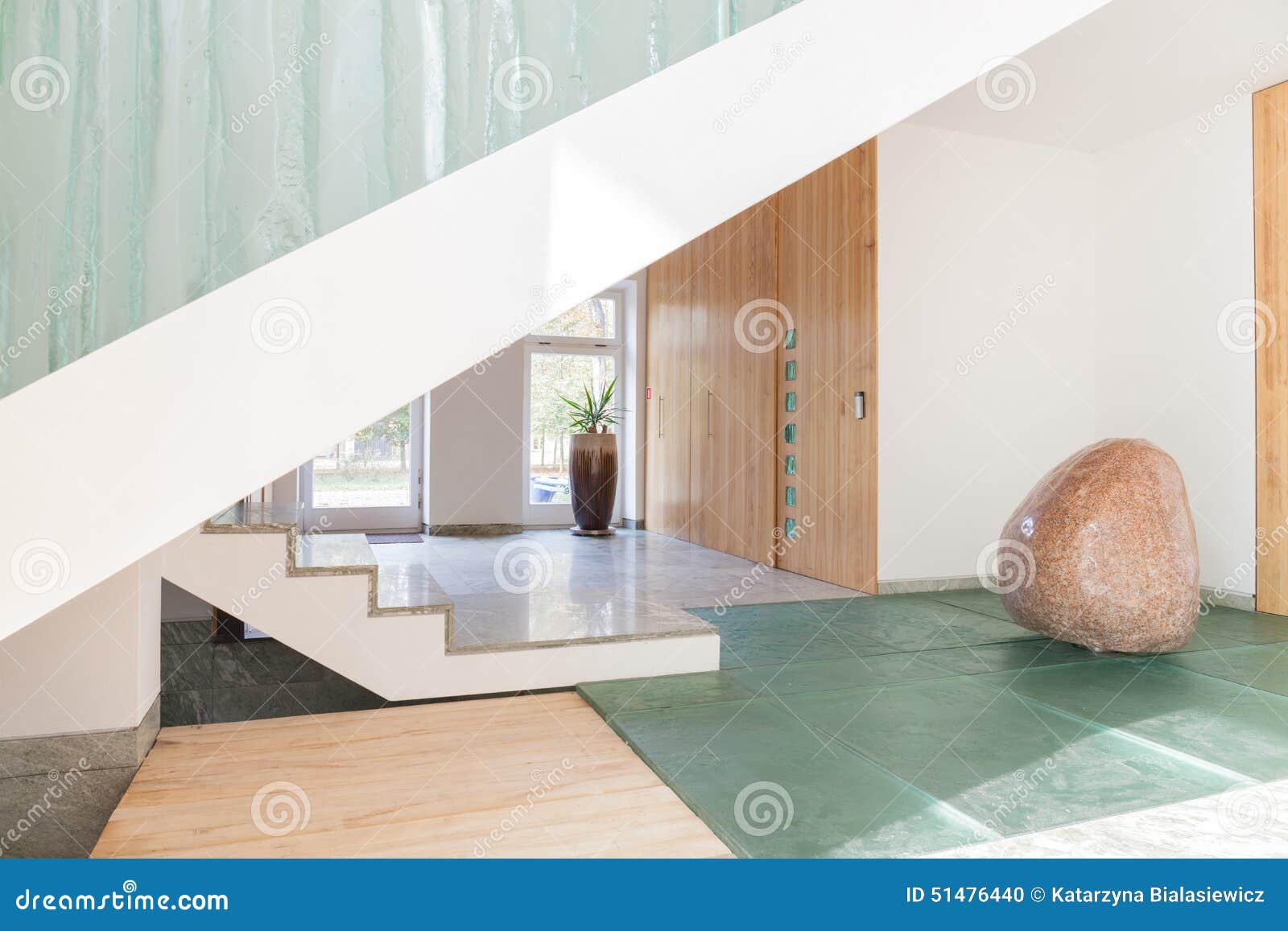 Modern Anteroom Inside Elegant House Stock Photo - Image of floor ...