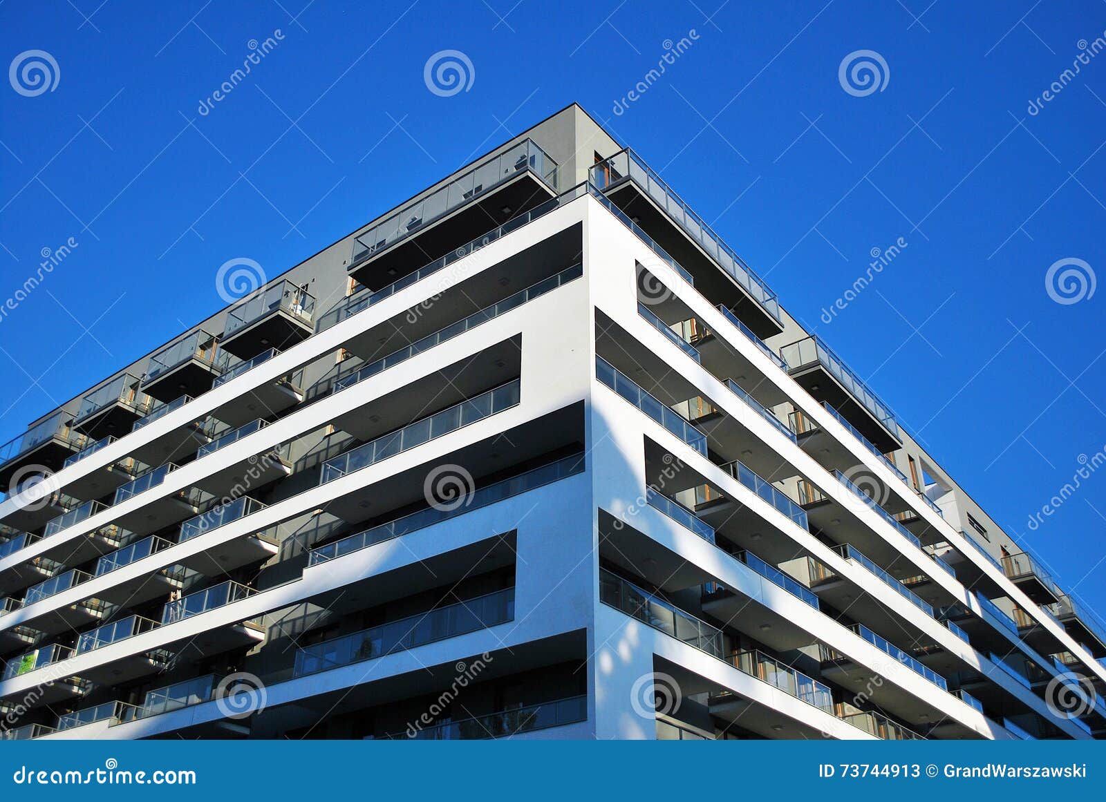 Modern Apartment Block stock image. Image of invest, metropolitan ...