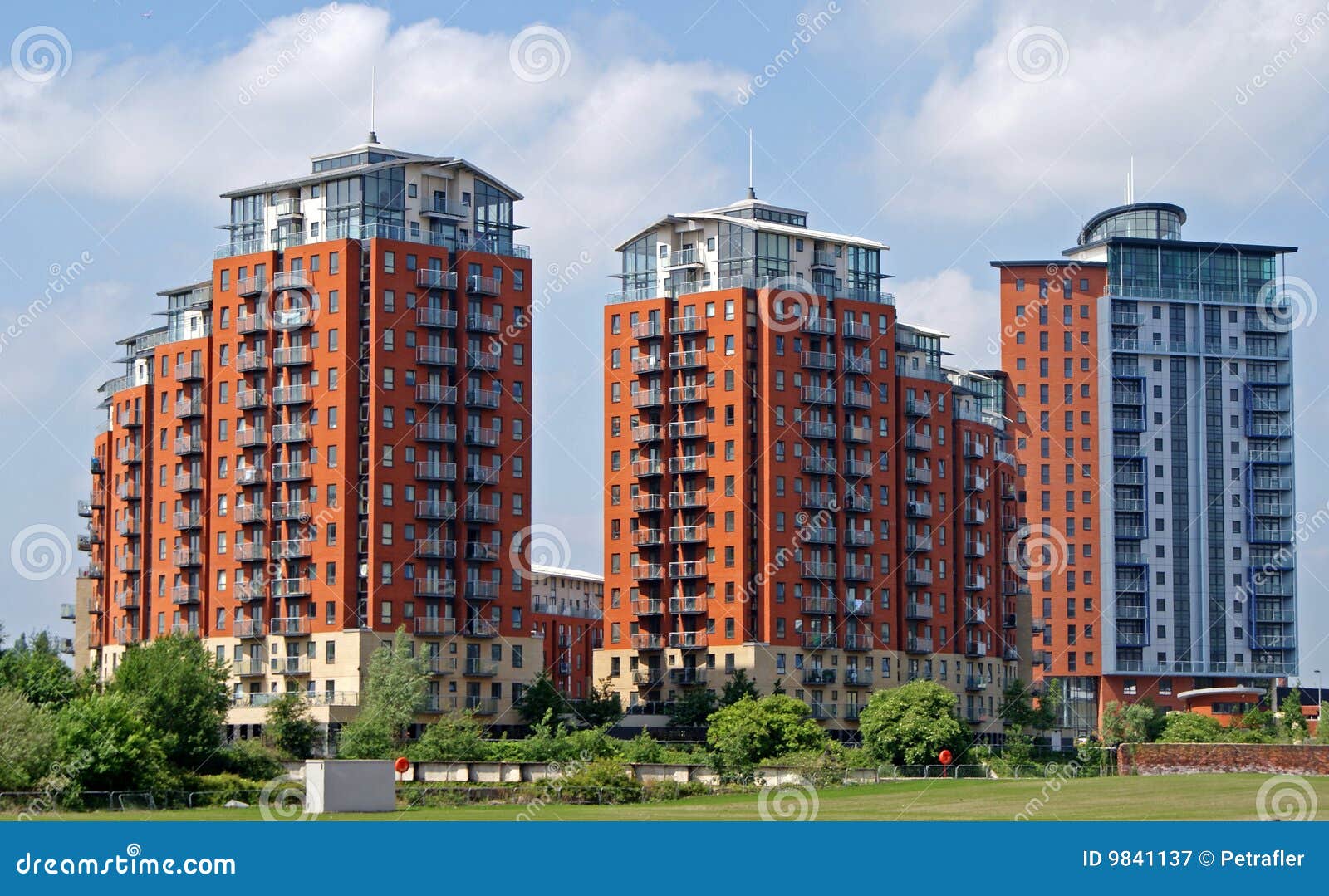 Modern Apartment Blocks stock image. Image of vibrant - 9841137