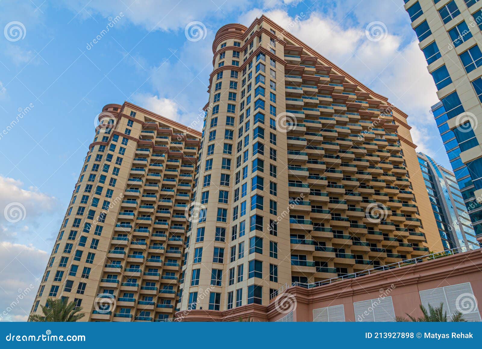 Modern Apartment Blocks in Dubai, U Stock Photo - Image of city ...