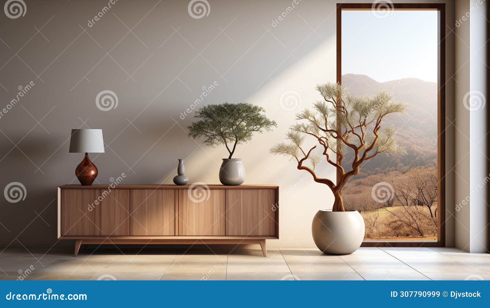 Modern Apartment with Bright, Elegant Interior Comfortable, Nature ...