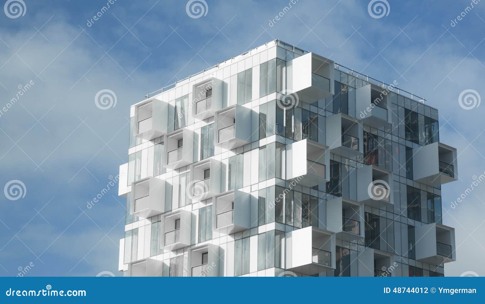 Modern Apartment Building with Balconies Stock Photo - Image of ... Modern Apartment Building with Balconies Stock Photo - Image of ...