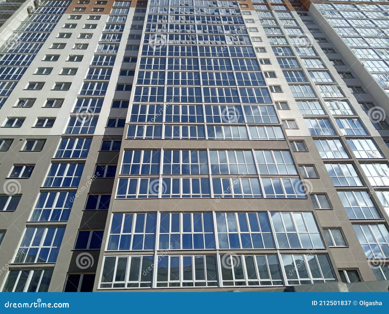 Modern Apartment Building. City Residential Stock Image - Image of ...