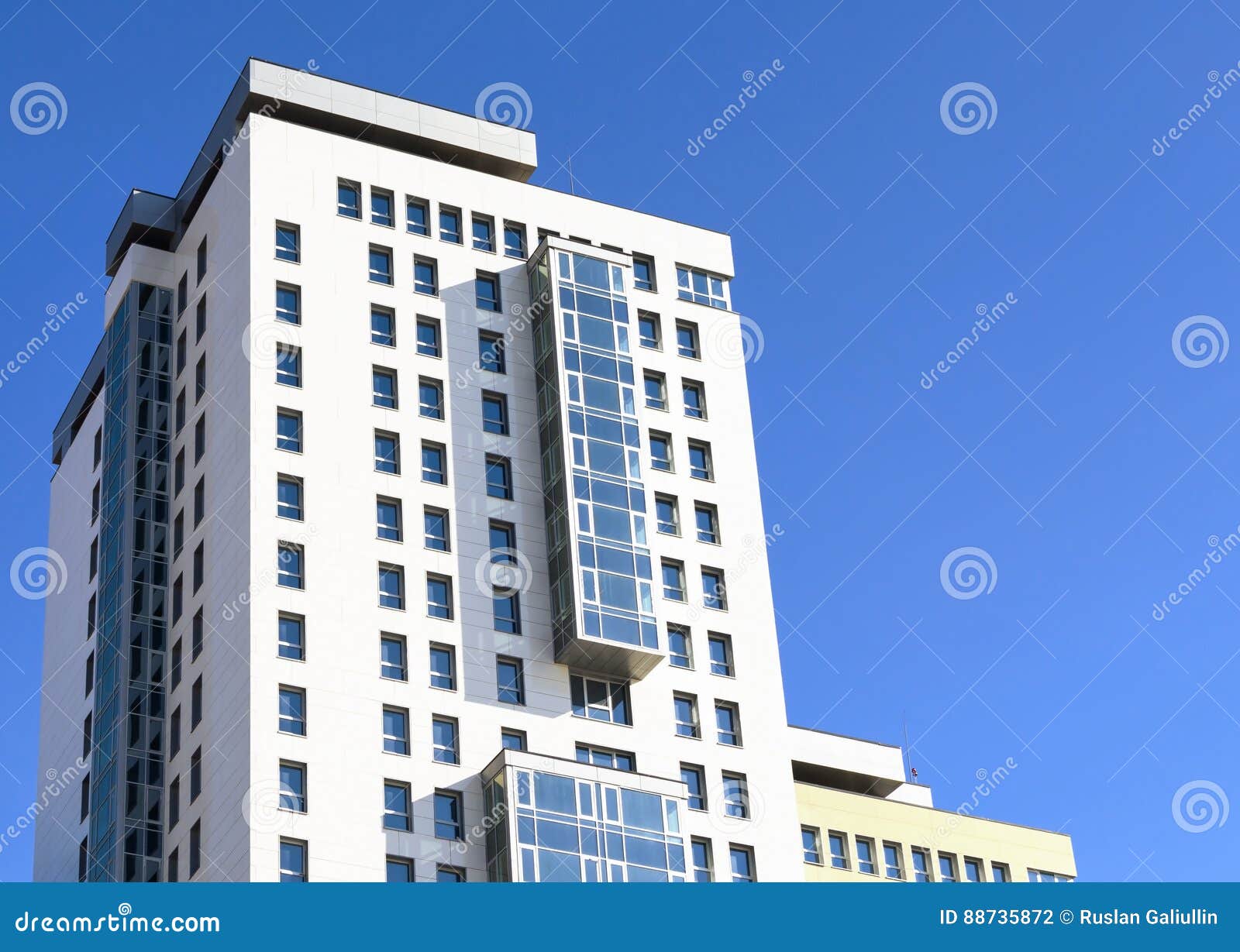 Modern Apartment Building in the City. Stock Photo - Image of ...