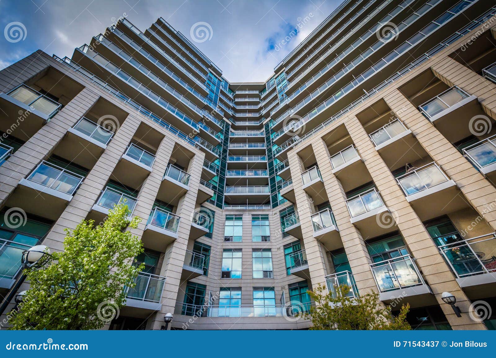 Modern Apartment Building at the Harbourfront, in Toronto, Ontario ...