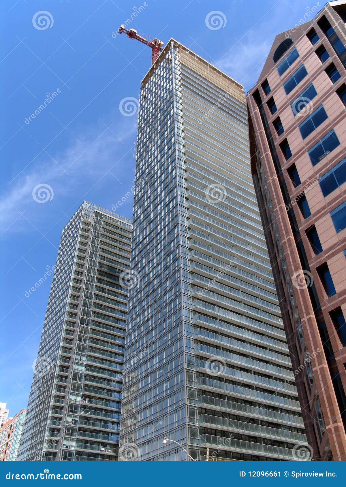 Modern Apartment Building Twin Towers Stock Image - Image of apartment ...