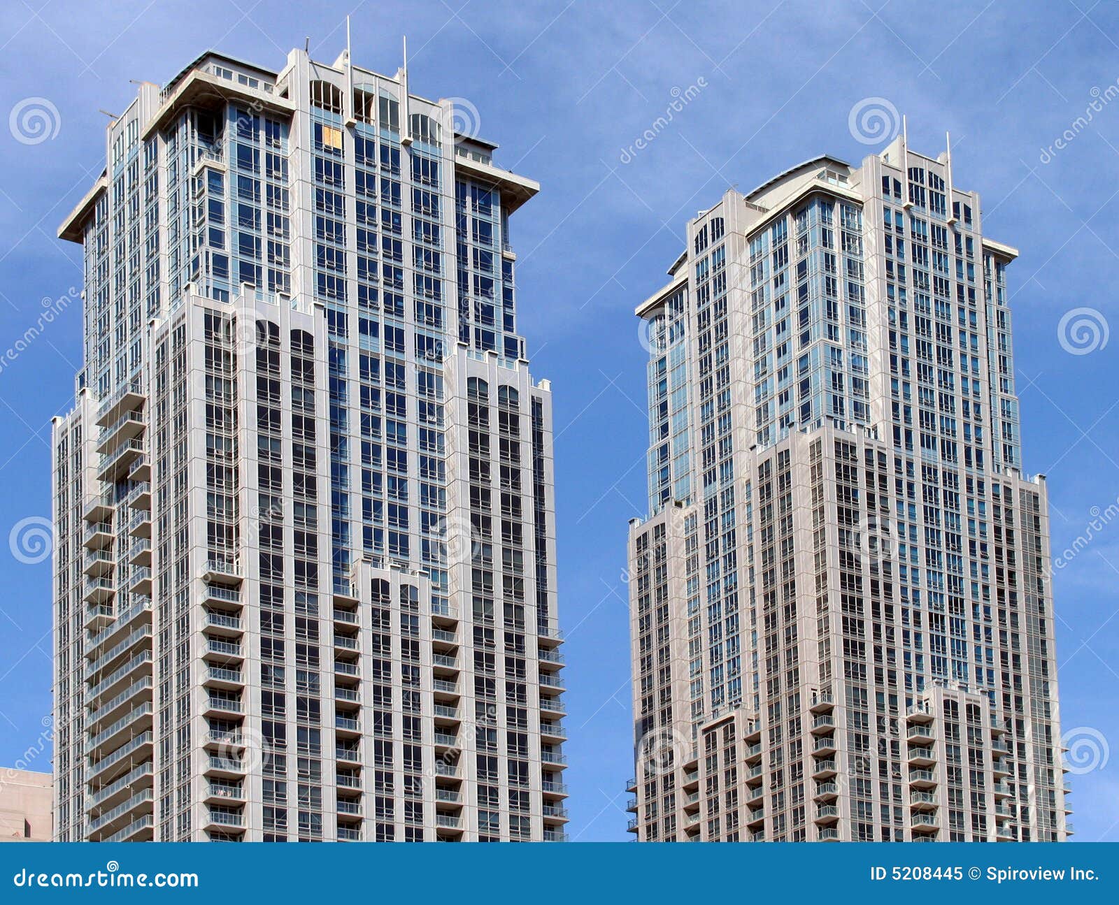 Modern Apartment Building Twin Towers Stock Image - Image of toronto ...