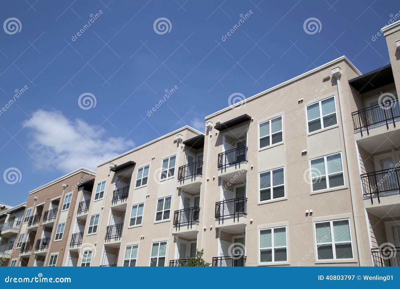 Modern apartment buildings stock image. Image of community - 40803797