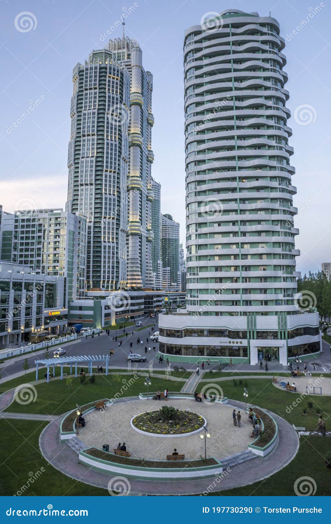 Modern Apartment Buildings in Pyongyang Editorial Image - Image of ...