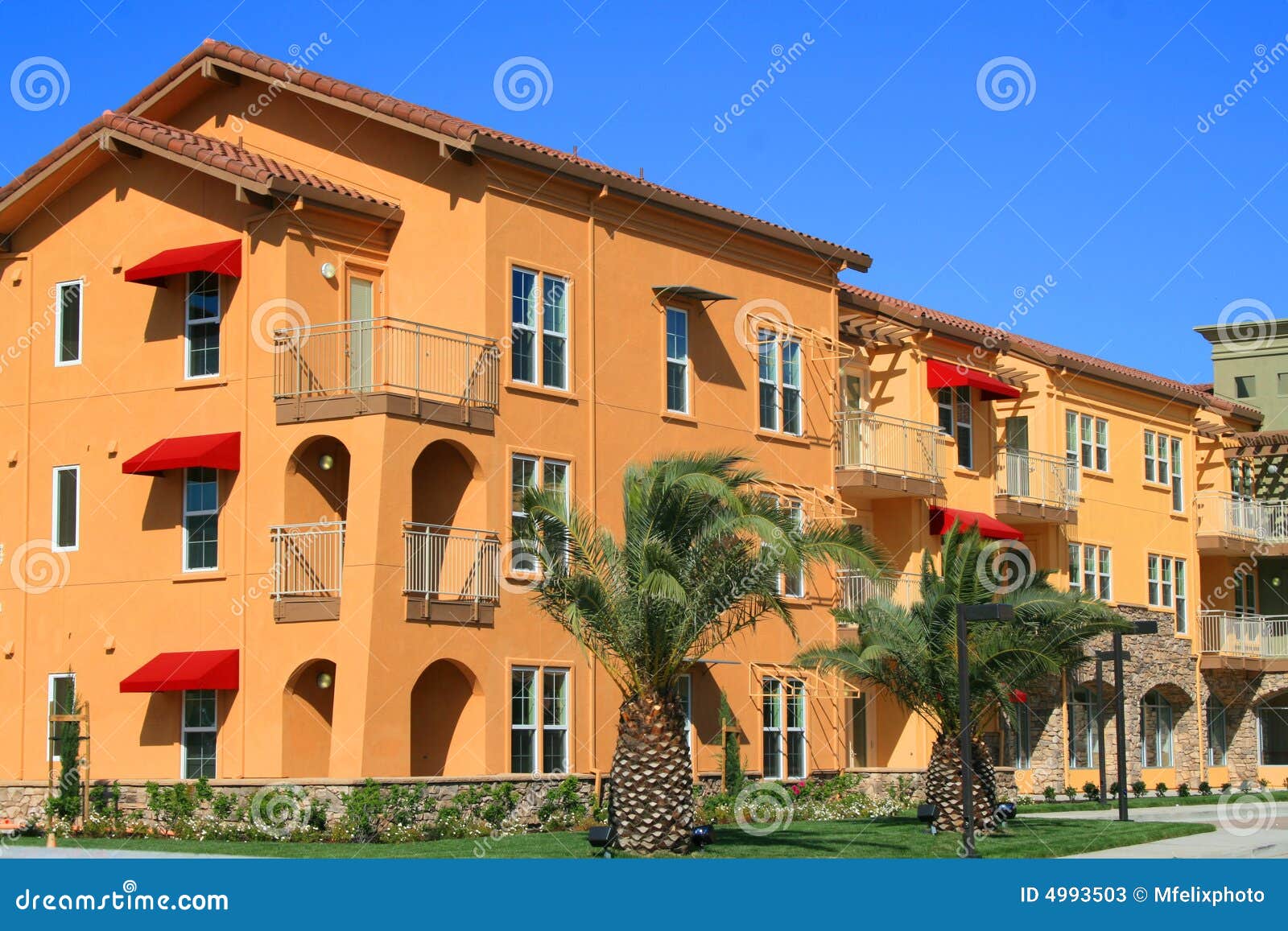 Modern Apartment Complex stock image. Image of available - 4993503