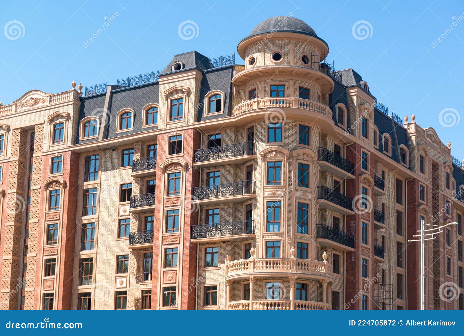 Modern Apartment Complex Design Stock Photo - Image of modern, panorama ...