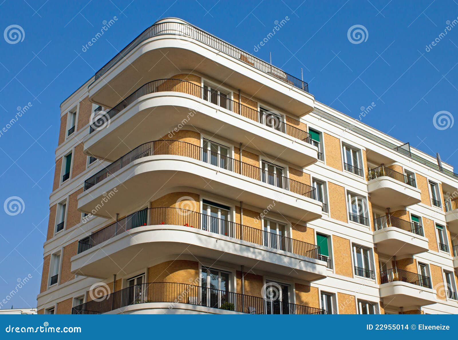 Modern apartment house stock photo. Image of residential - 22955014