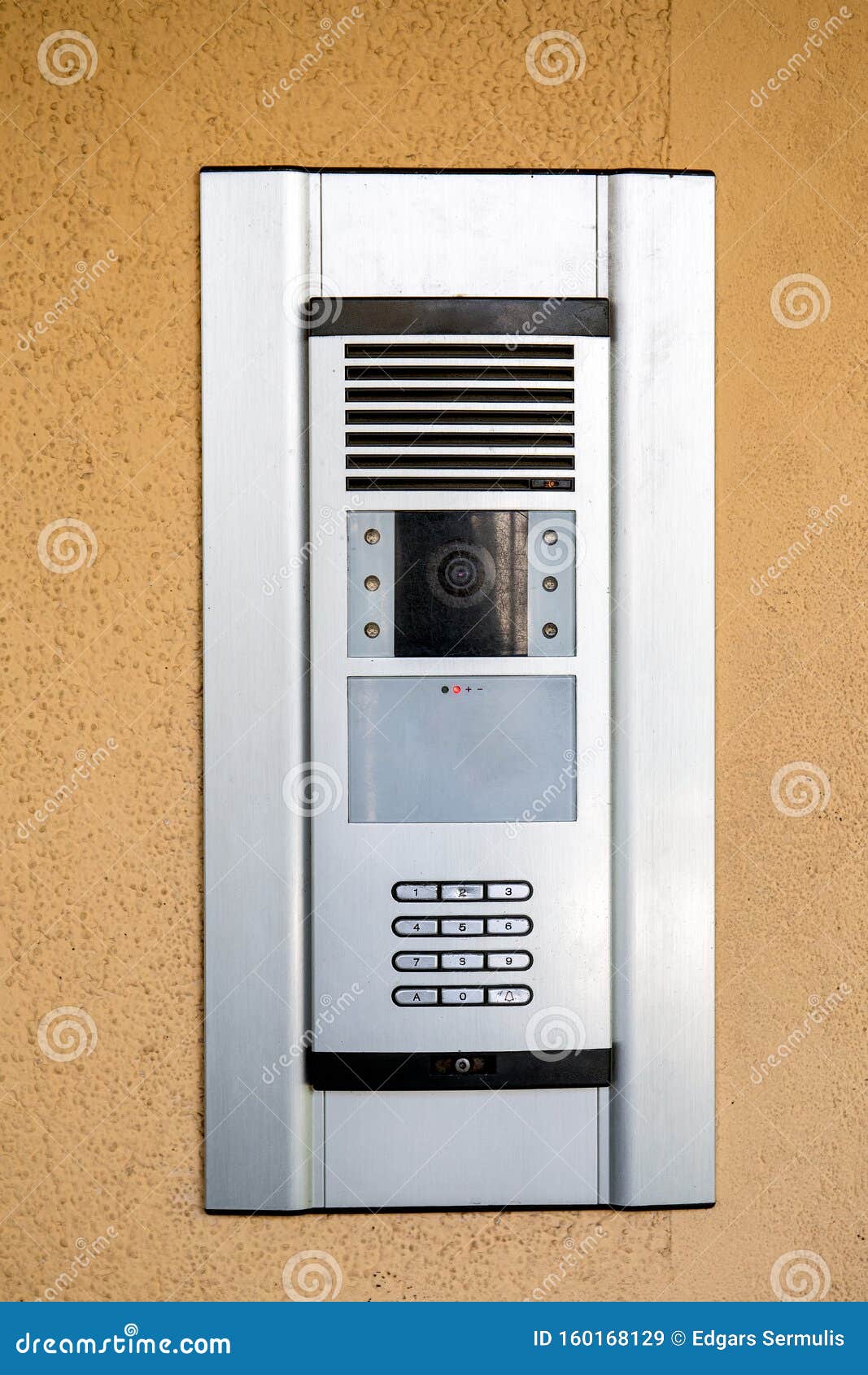 Modern Apartment House Call Button and Entrance Control Panel Stock ...