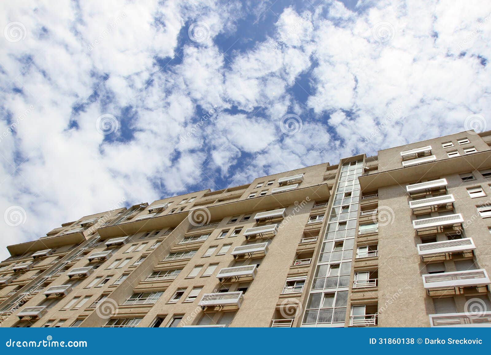 Modern apartments block stock photo. Image of development - 31860138