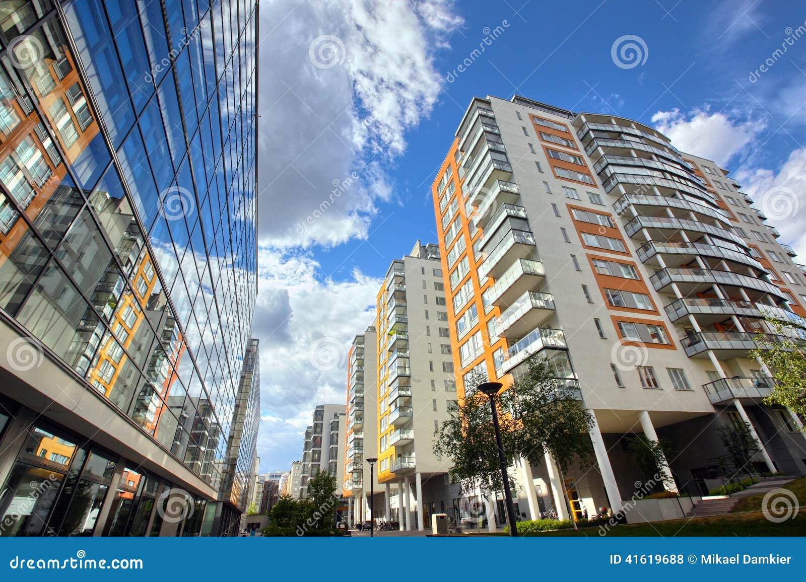 Modern apartments stock photo. Image of styles, construction - 41619688