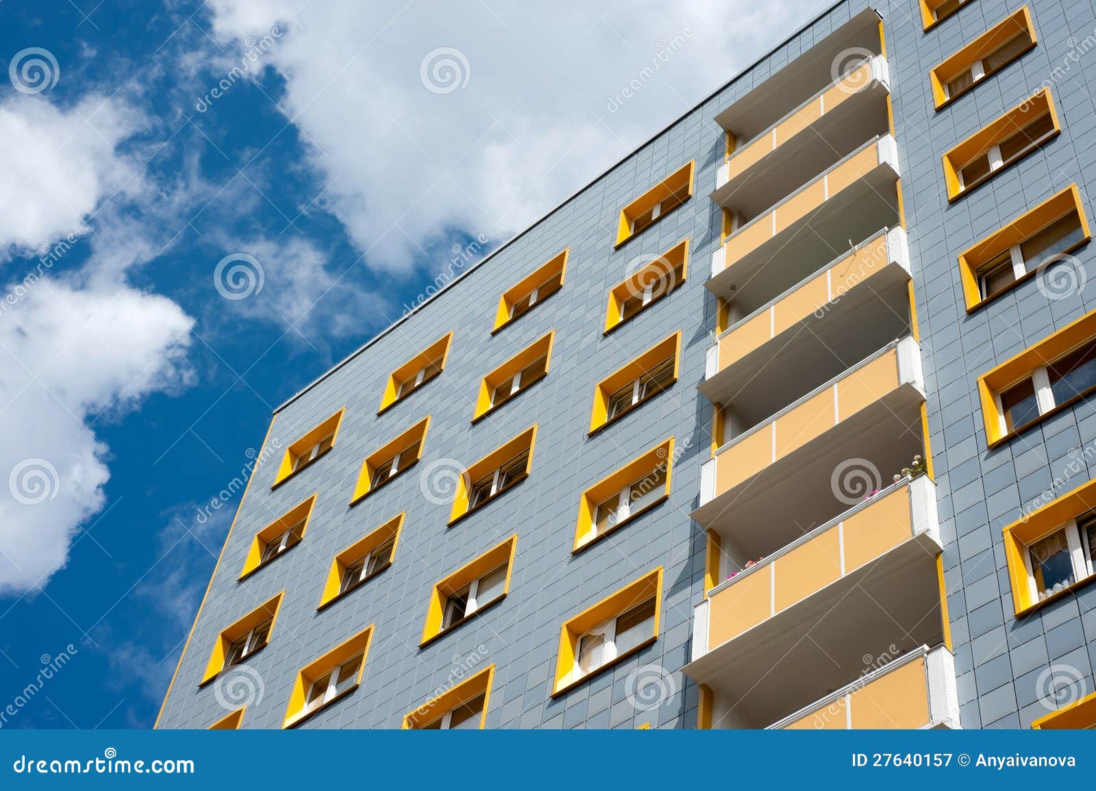 Modern appartment block stock image. Image of high, home - 27640157