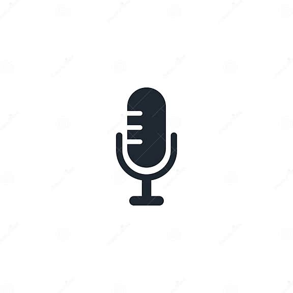 Modern Application Mike Icon for Voice Messaging. Stock Vector ...