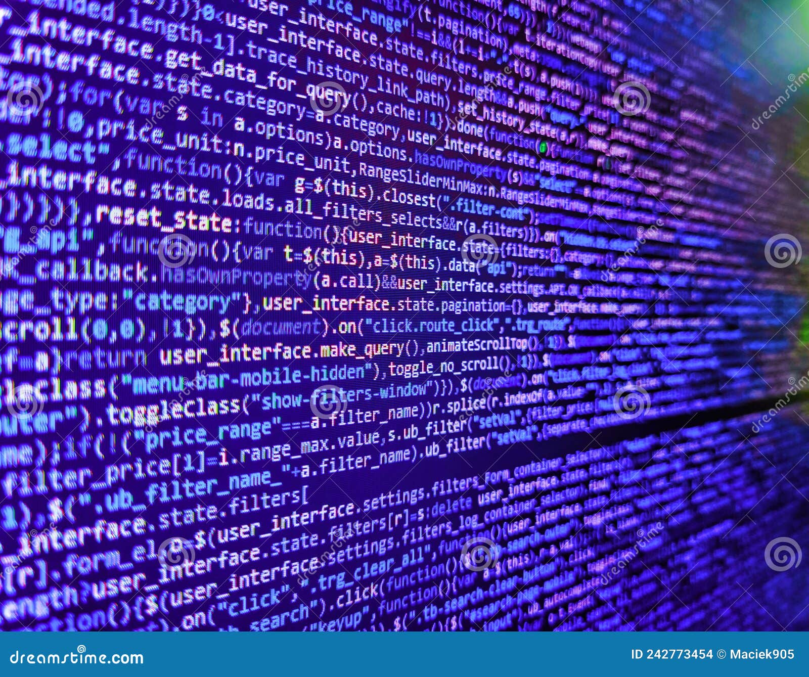 Modern Application Source Abstract Algorithm Concept Screen Of Web