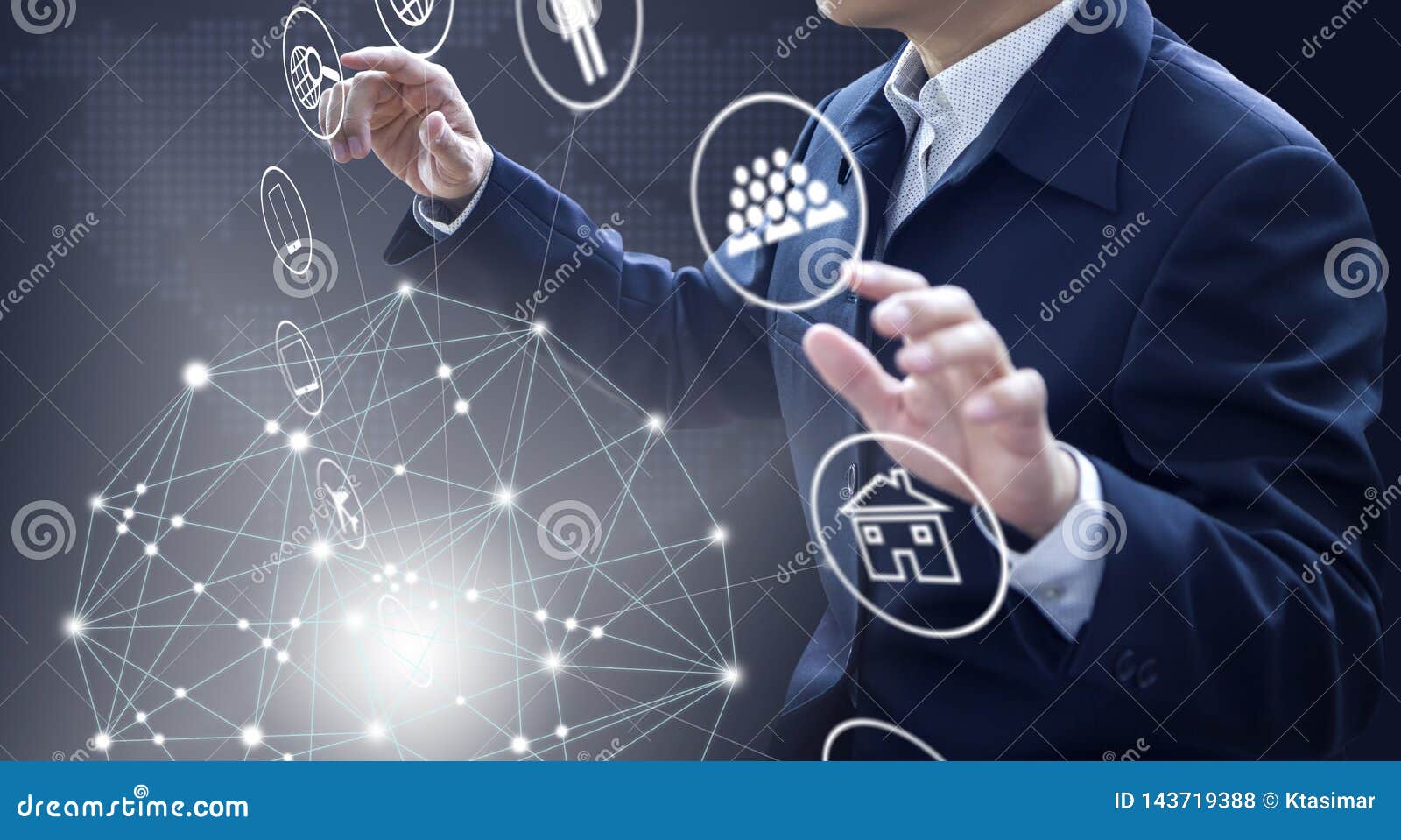 Modern Application and Technology Stock Photo - Image of blue, light ...