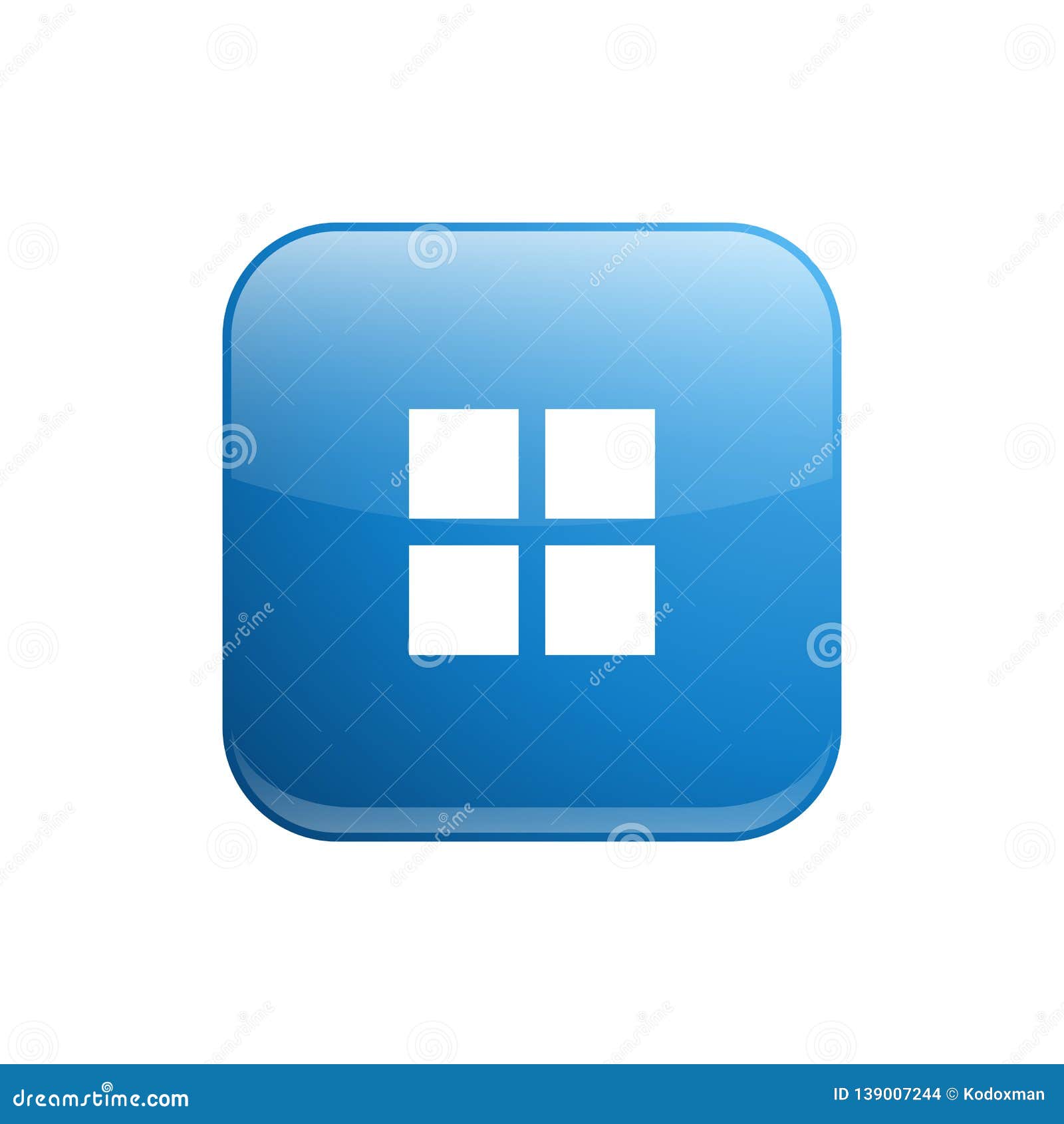 Modern Apps 4 Grid Menu Icon Button Logo Stock Vector - Illustration of ...