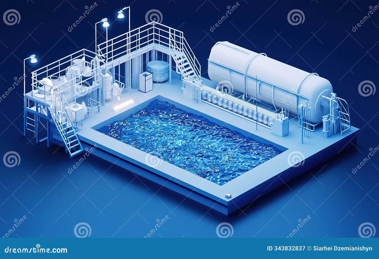 A Modern Aquatic Facility Showcases an Elegant Pool Design with ...