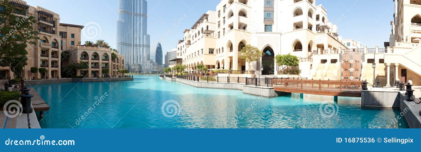 Modern arabic city quay stock photo. Image of modern - 16875536