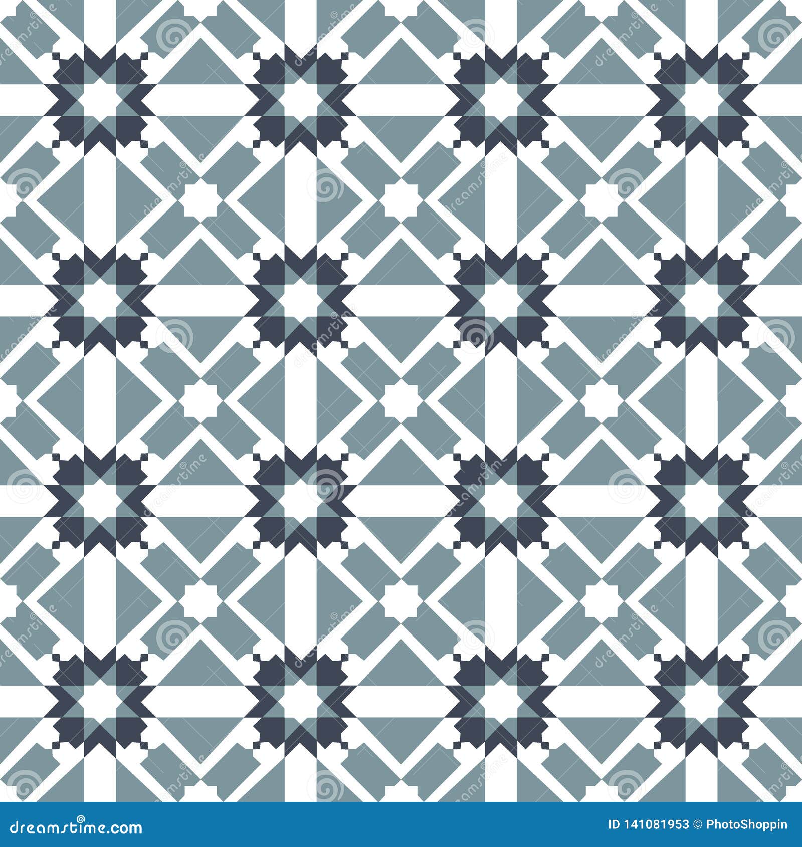 Modern Arabic tile pattern stock illustration. Illustration of ...