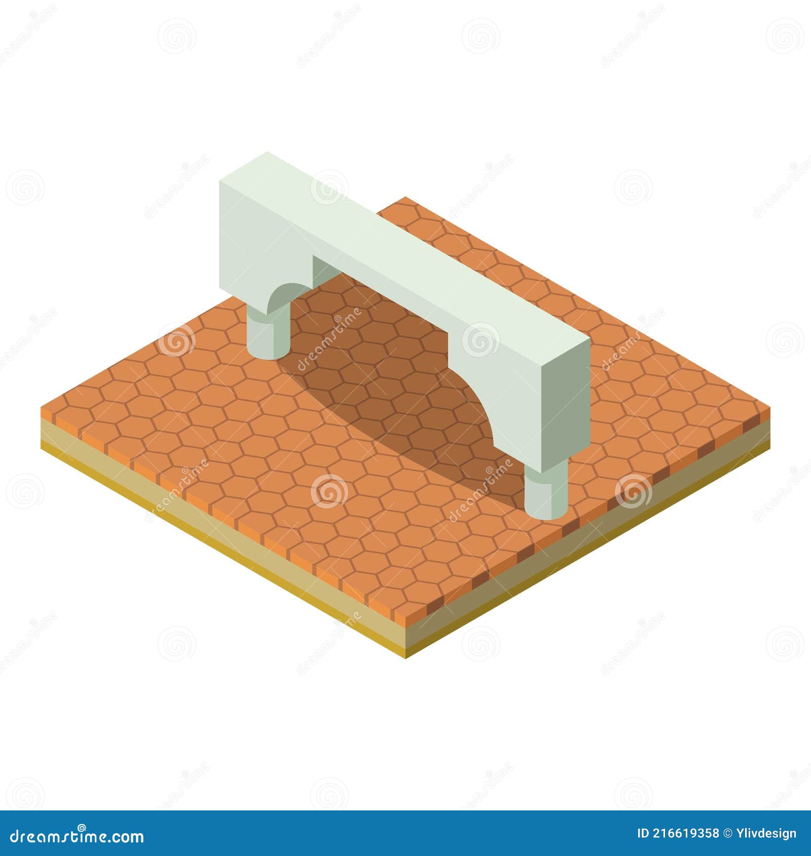 Modern Arch Icon, Isometric Style Stock Vector - Illustration of design ...